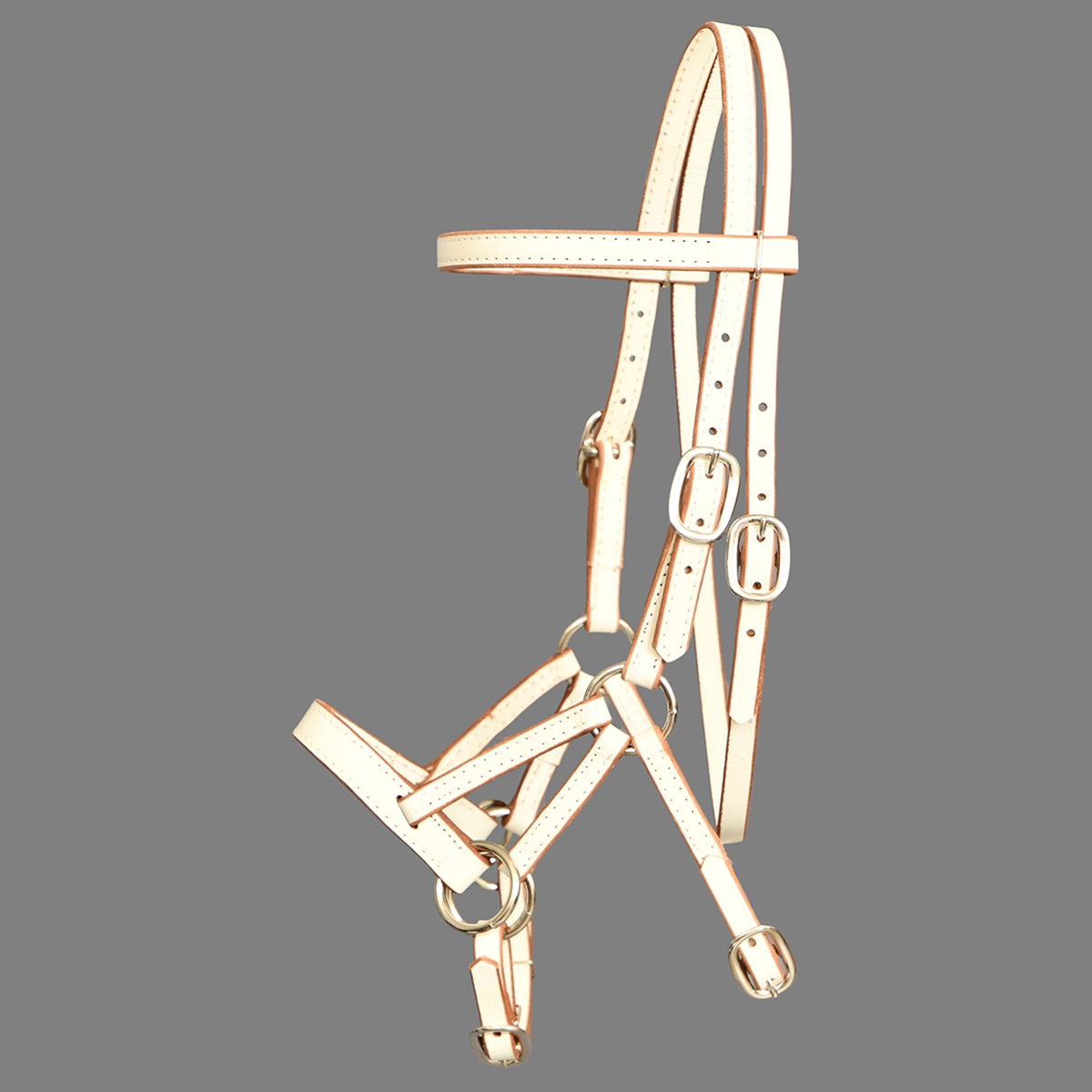 Two Horse Tack - ****DISCONTINUED COLOR***$20 White Leather Sidepull ...