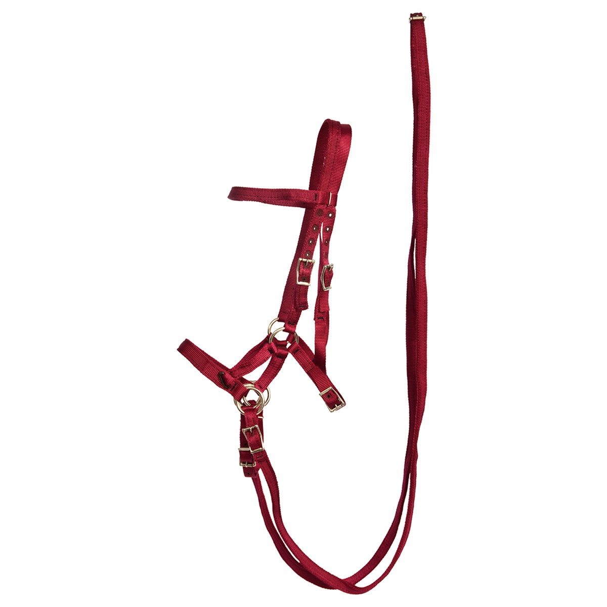 Two Horse Tack - ****PHOTO SAMPLE*** $30 Maroon Nylon Sidepull Bitless ...